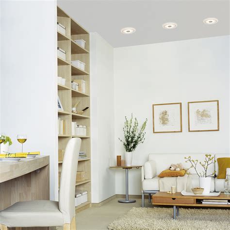 Sencilla Lámpara Empotrable Led Whirl Set De 3 U Lamparaes