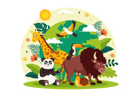 World Biodiversity Day Illustration Free Download Animal