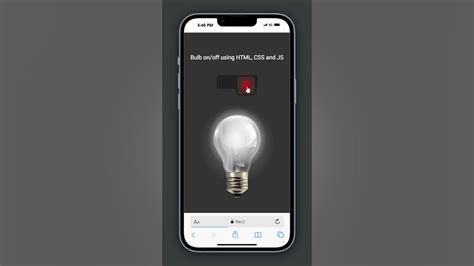 Watch This Cool Interactive Bulb Animation Created Using Html Css And Javascript 💻 Youtube