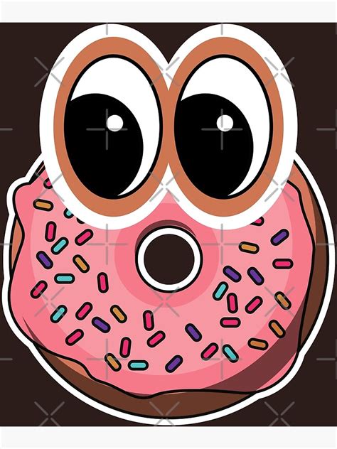 Funny Food Donut Face Photographic Print For Sale By Ylavine Rb