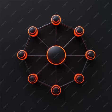 3d Hub Icon Centralized Network Connections Illustration Logo Premium Ai Generated Image