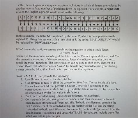 solved 1 the caesar cipher is a simple encryption technique