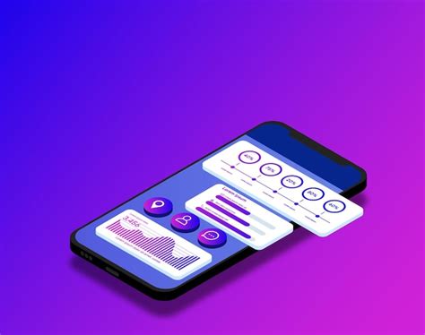 Premium Vector Vector Uiux Analytics Dashboard Isometric Landing Page