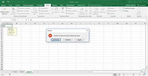 Cómo validar datos en celdas Excel 2016 Solvetic