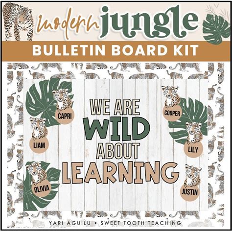 Jungle Theme Bulletin Board Etsy