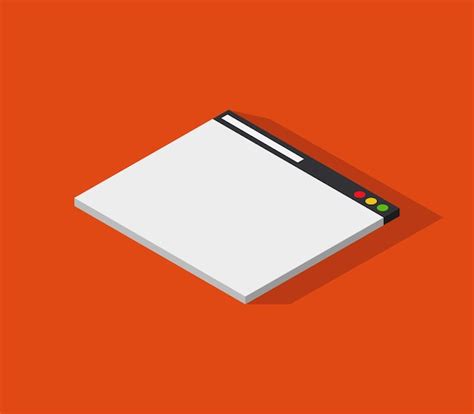 Premium Vector Isometric Browser