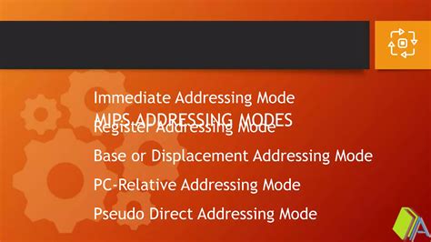 MIPS Addressing Modes PPTX