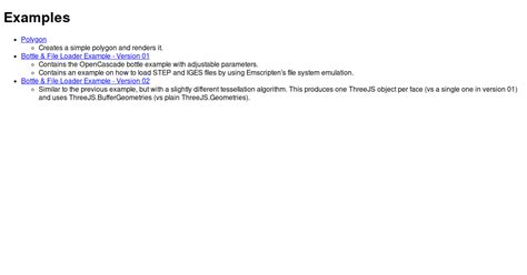 Opencascadejs Examples Codesandbox