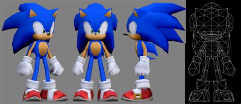 I Made A New 3d Model Of Sonic I Wanted To Make More Detailed Textures I Used Blender R