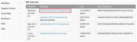 Android Sdkのインストール方法まとめ。 アンドロイドラバー