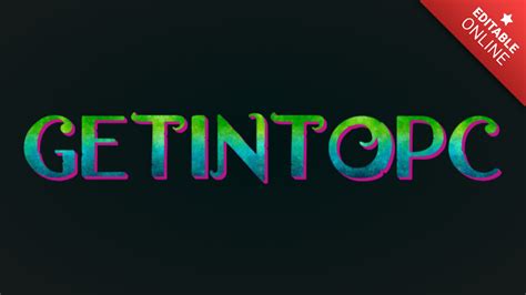 Getintopc Encanto Logo Text Effect Generator