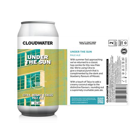 Under The Sun Cloudwater Citra Mosaic And Talus Pale 5 440ml C