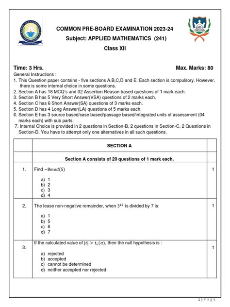 Qp Applied Mathematics Xii Pdf Economic Surplus Interest