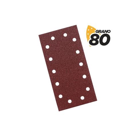 Blim Pack De 10 Lijas Con Velcro Para Lijadora Bl0123 Grano 80