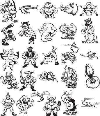 Cartoon Character Black And White Vector Art Icons And Graphics For