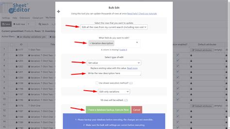 Woocommerce How To Edit Variation Descriptions In Bulk