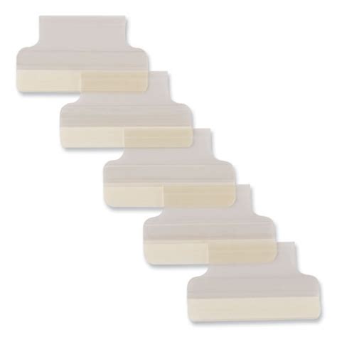 Insertable Index Tabs With Printable Inserts 1 5 Cut Clear 1 Wide 25 Pack