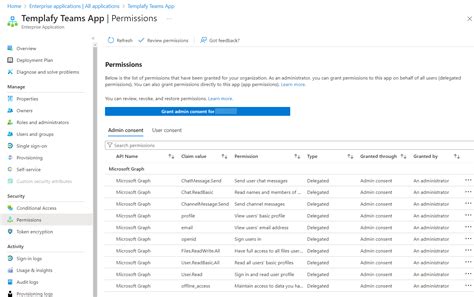 Teams App Connector Permissions Templafy Help Center