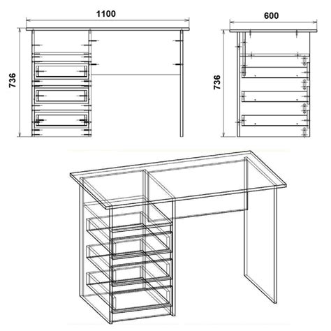 Стіл письмовий з тумбою Декан Компаніт Бук купити онлайн на Rozetka