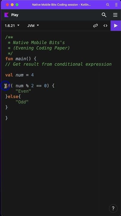 Get Result Via Conditional Expression In Kotlin Shorts Youtube