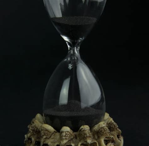 Gothic Celtic Skulls Hourglass Black Sand Timer One Size King Soopers
