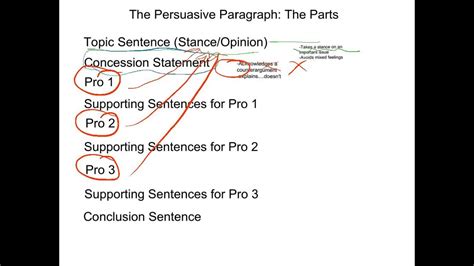 Persuasive Paragraph Structure Youtube