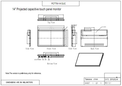 Point Touch Capacitive Touch Panel Screen