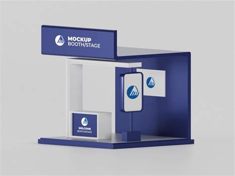 Premium PSD Exhibition Booth Mockup