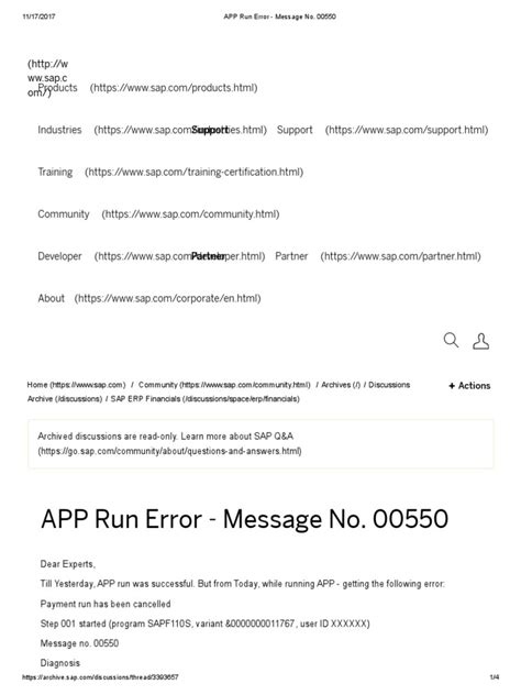app run error message no areas of computer science information