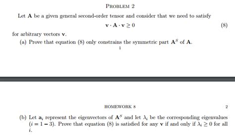 Let A Be A Given General Second Order Tensor Rind