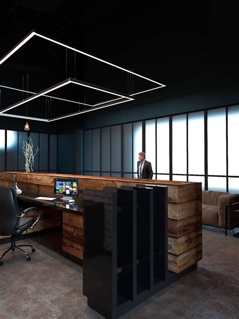 дизайн офиса идея дизайна офис в стиле лофт Planos Manualidades