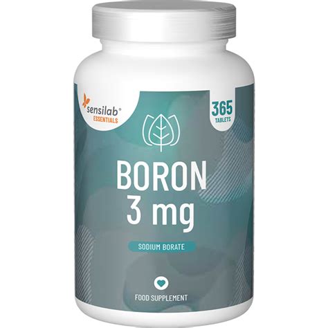 Essentials Boron 3 Mg High Dose Ultrapure Sensilab