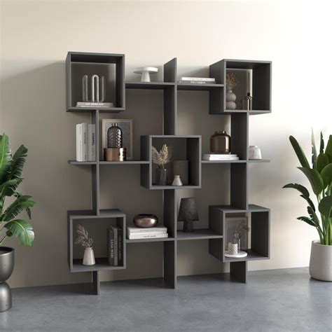 Стелаж перегородка книжкова полиця від виробника Drevogoods деревяний з ламінованого ДСП для