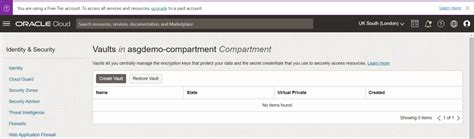 Creating A Keyvault In Oracle Cloud Amy Simpson Grange Blog