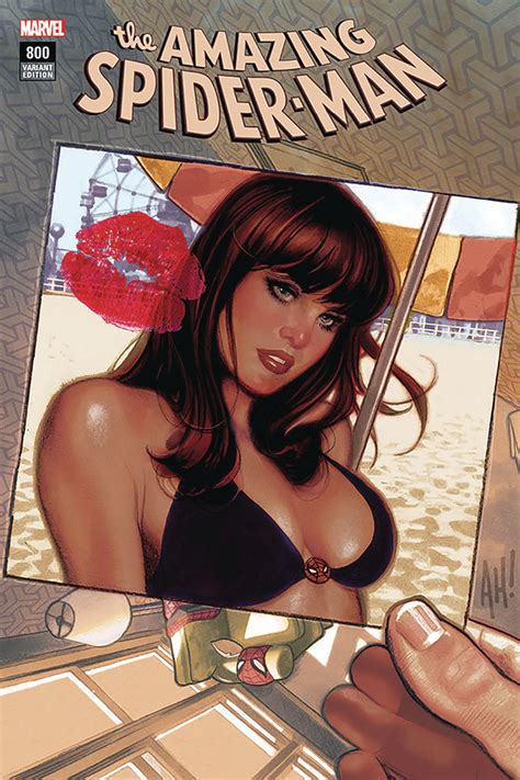 Jun181712 Df Amazing Spider Man 800 Adam Hughes Exc Alt Cvr