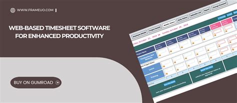 Web Based Timesheet Software For Enhanced Productivity Frameuo