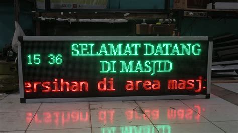 Jual Running Text Led Bisa Indooroutdoor Bergaransi 1 Tahun