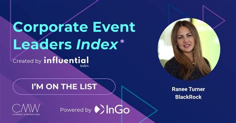 Corporateeventleadersindex Events Leadership Eventprofs Influentialindex Cmwmagazine