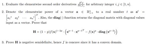 Solved A Function Frn→r With A Convex Domain Is Called A