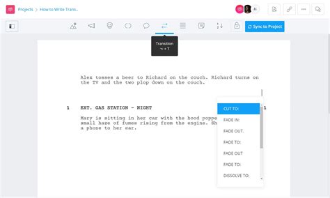 How To Write Transitions In A Script — Tips And Formatting