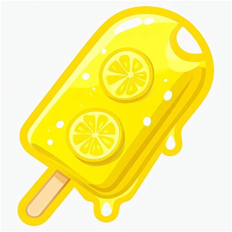 Cute Cartoon Anthropomorphic Ice Cream Popsicle Illustration Coloring