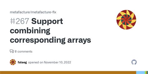 Support Combining Corresponding Arrays · Issue 267 · Metafacturemetafacture Fix · Github