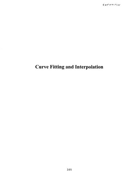 Curve Fitting Lecture Notes 3 Maths3019 Studocu