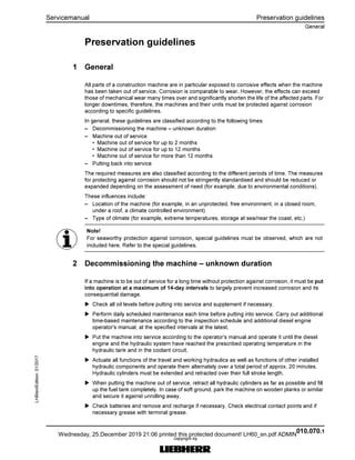 Liebherr Lh60 M Hydraulic Excavator Service Repair Manual Pdf
