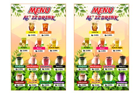 Contoh Menu Minuman Pdf