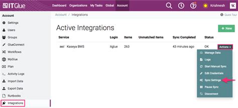 enabling kaseya bms two way sync