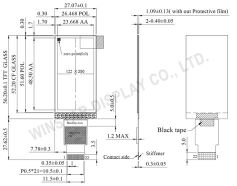 2 13 Mono Tft с Lprd Светоотражатель с низким энергопотреблением Winstar