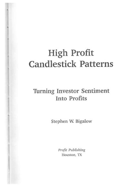 High Profit Candlestick Patterns By Stephen Bigalo Pdf