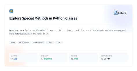 Explore Special Methods In Python Classes Labex