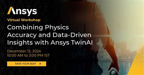 Ansys Digital Twin On Linkedin Twinai Digitaltwins Workshop